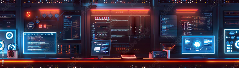 Computer Lab Wall: Displaying computer hardware diagrams, coding ...