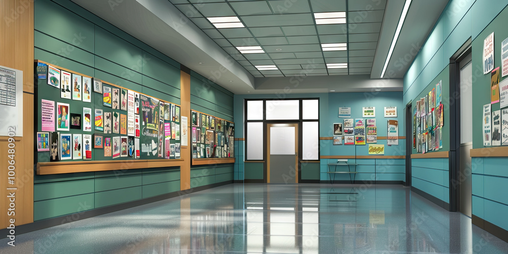 Yearbook Committee Room Wall: Adorned with yearbook layout samples ...