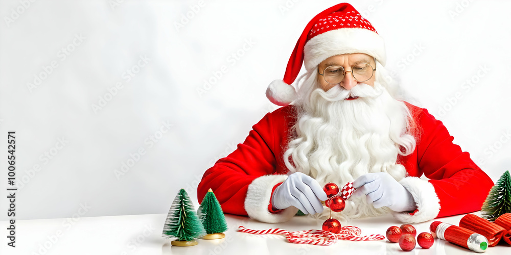 3D Santa Baking Eco-Conscious Cookies with Organic Ingredients in a ...