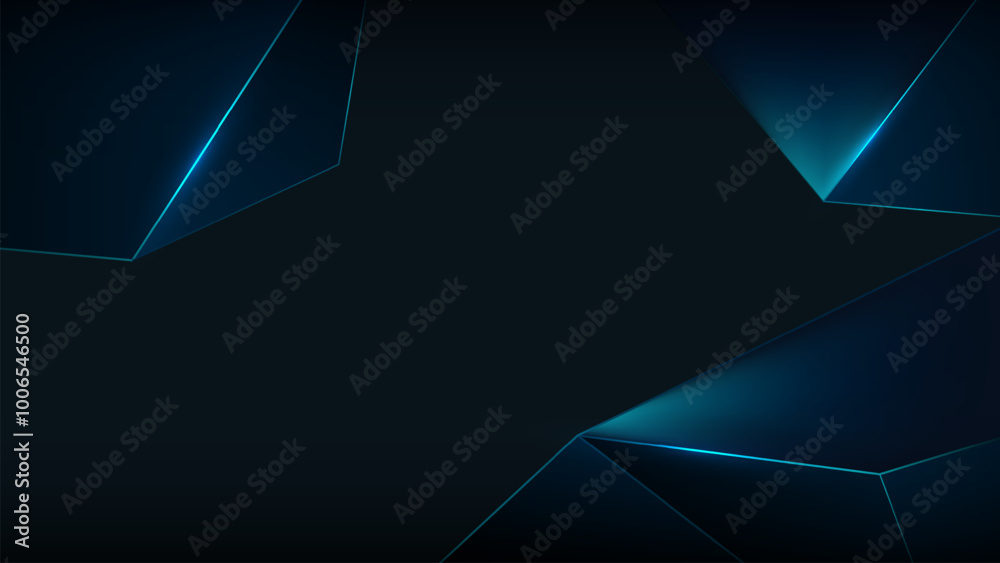 blue abstract polygon elegant background vector illustration.digital ...