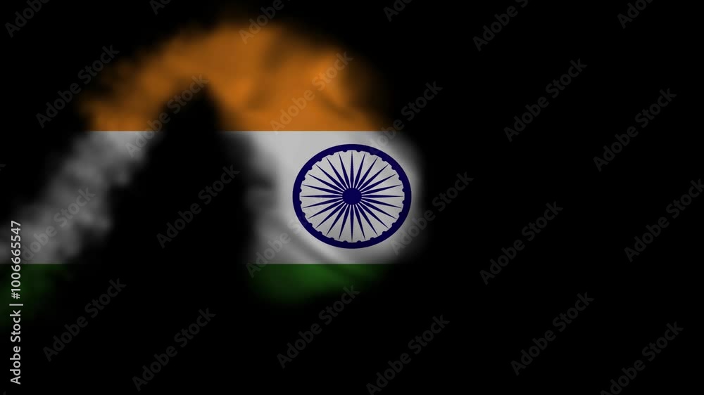 India waving flag. India flag waving. waving animation. Sign of India ...