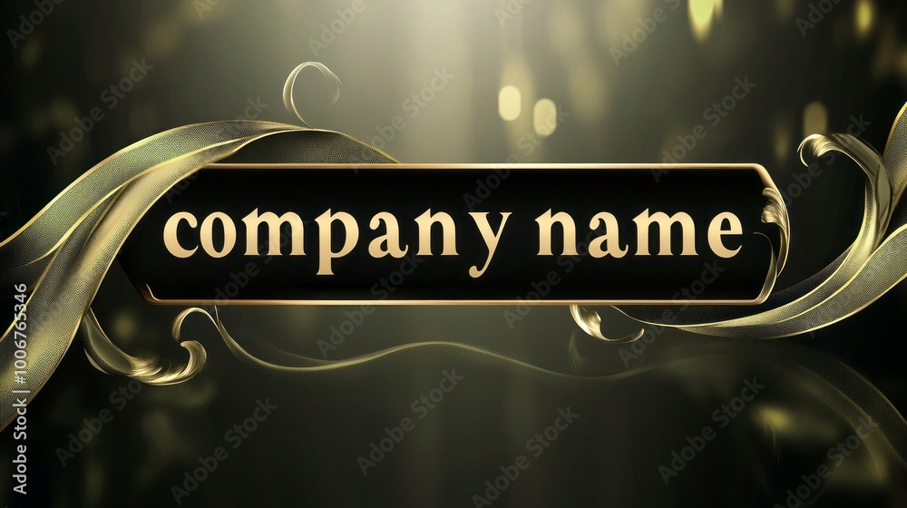 design for company with word of "company name" vector Stock ...