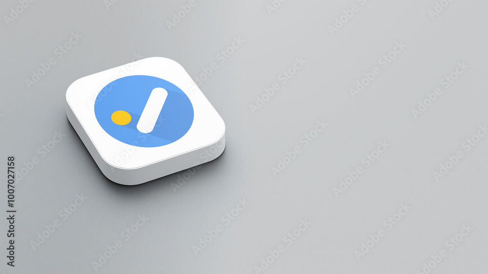 An icon of the Google Tasks logo on a gray background, a white square ...