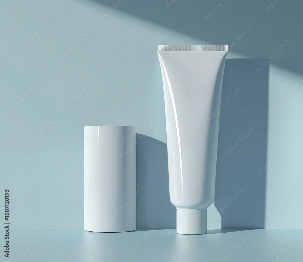 The design mockup has Blank white toothpaste tube isolated, clipping ...