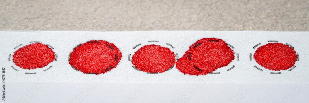 dry blood spots on a fiber filter for laboratory analysis, home health ...