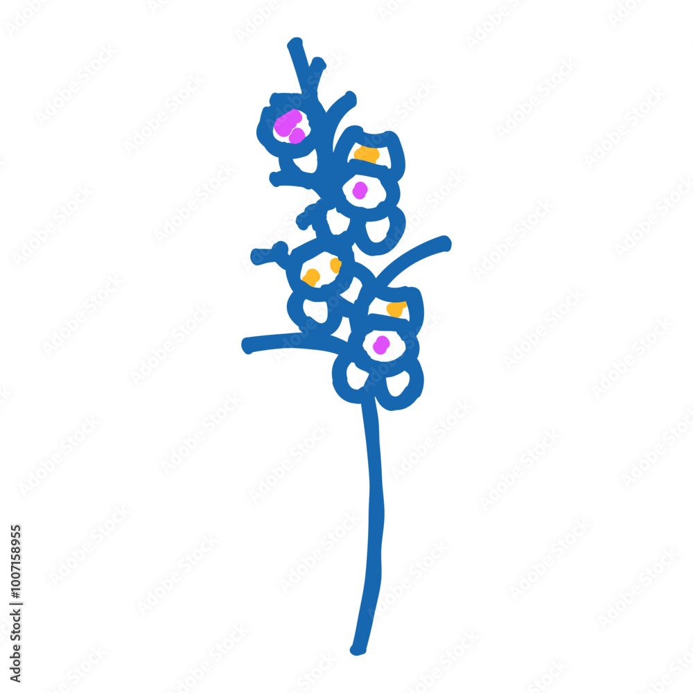 snapdragon blossom spring doodle icon sketch vector. snapdragon blossom ...