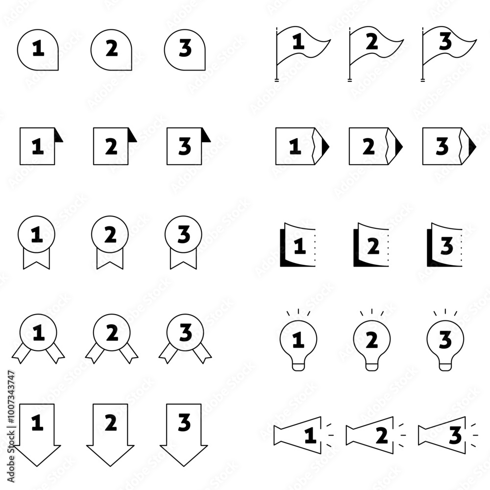 Vetor de Can also be used for rankings! Pop bonus material set: ribbons ...