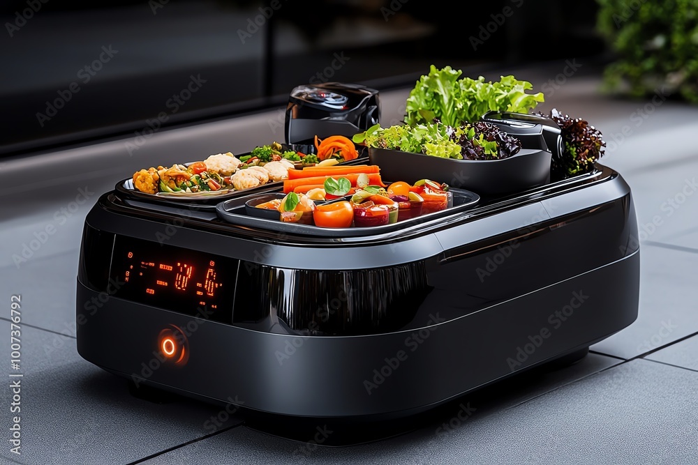 A high-tech meal prep system for a blood type diet, where robotic arms ...