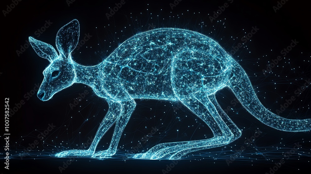 Detailed neuron map of a kangaroo s brain showing motor control regions ...
