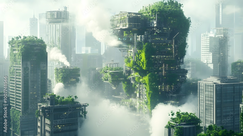 Carbon Capture Technology: A towering structure designed for carbon ...