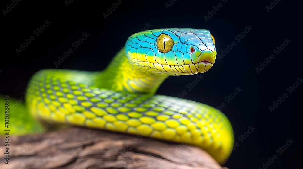 Boomslang Snake With Hemotoxic Venom Causing Internal Bleeding and ...