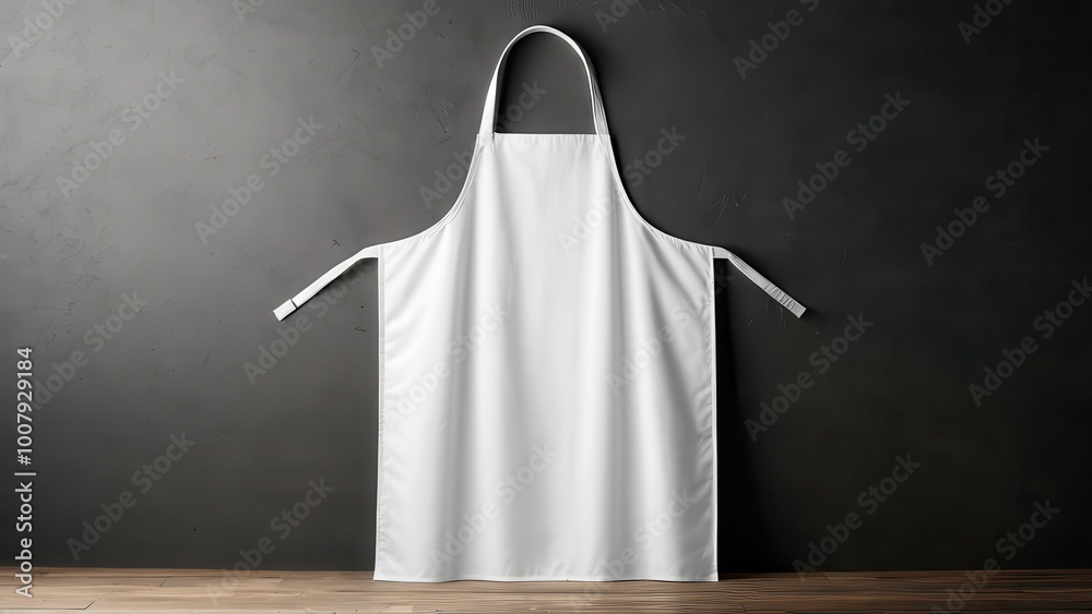 Professional white apron barber mockup for showcasing custom designs ...