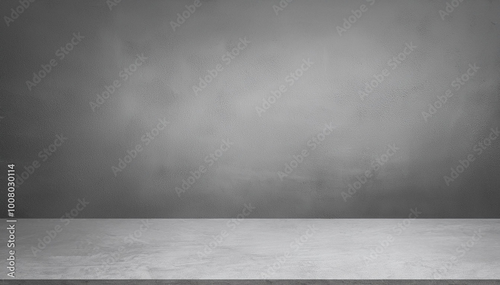 Empty Gray Wall Room interiors Studio Concrete Backdrop and Floor ...