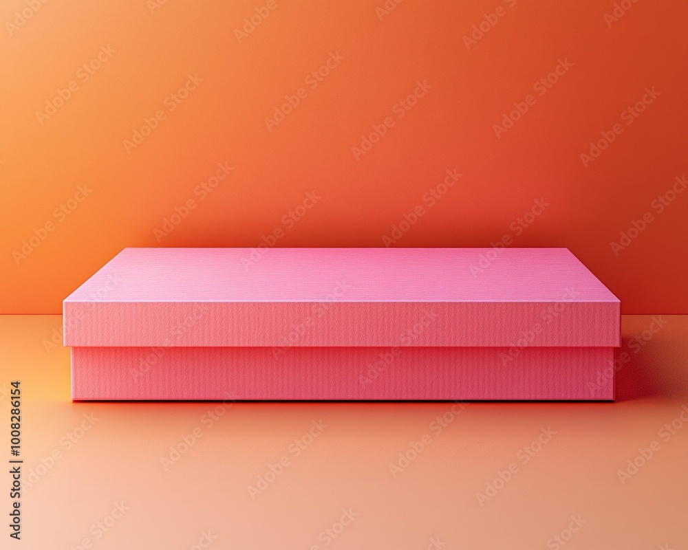 Customizable Bright Paper Box Template for Creative Packaging Solutions ...