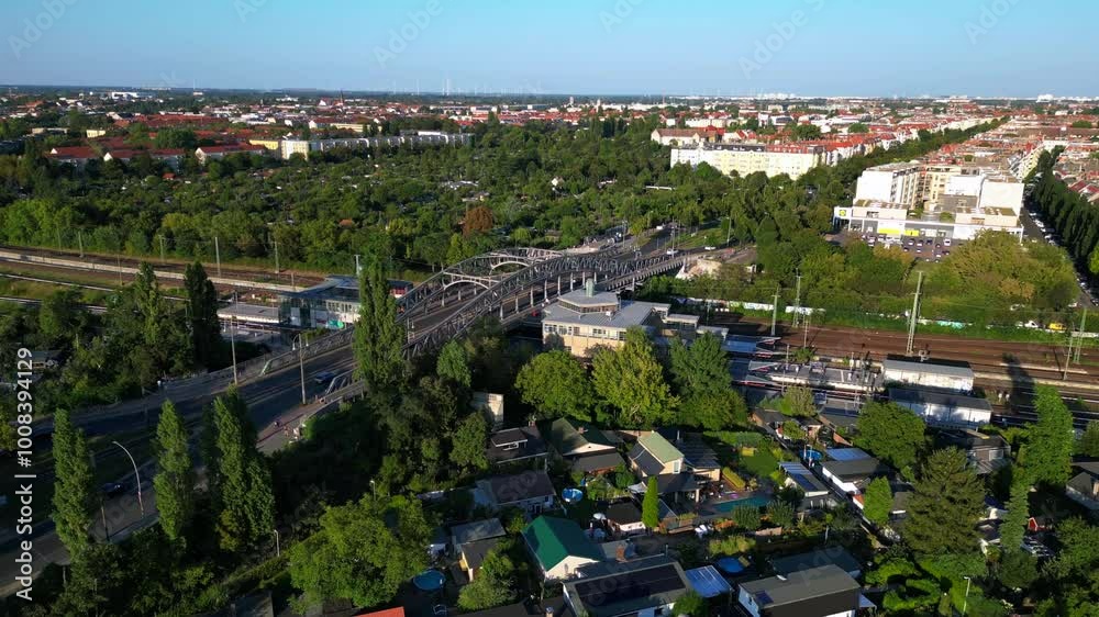 Showing the iconic bridge that connected east and west berlin, now a ...