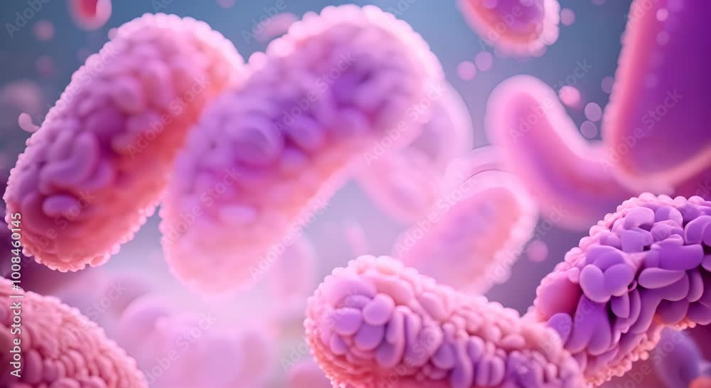 Micro bacterial Bacteria Colony Microbiome and Bacteria inside ...