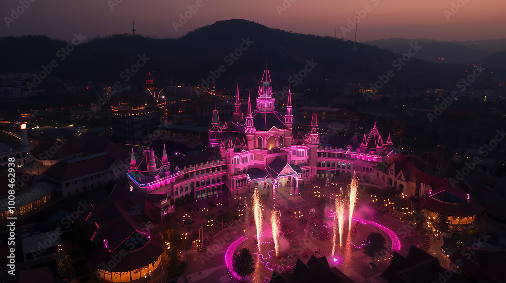 Showcase the vibrant fireworks displays lighting up the night sky ...
