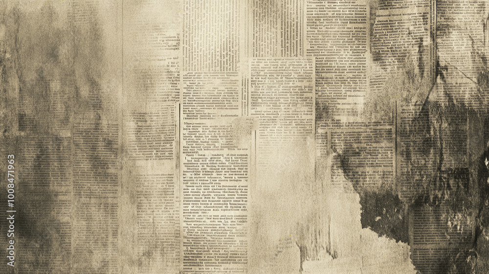 sepia textured newspaper background black and white with ink effect ...