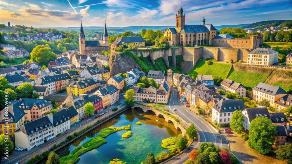 Detailed Luxembourg Map Highlighting Key Locations and Geographic ...