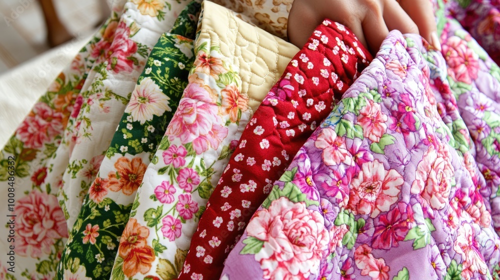 Cutting fabric with a rotary cutter on a mat, precisely slicing through ...