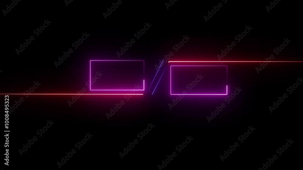 VS versus bars neon animated versus vs bars neon multiplayer co op team ...