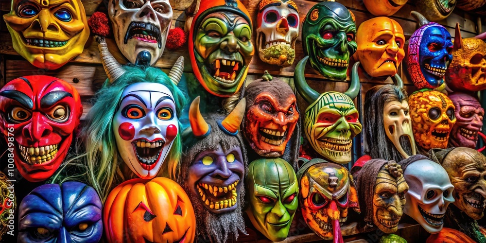Eerie Collection of Creepy Halloween Masks for Spooky Celebrations and ...