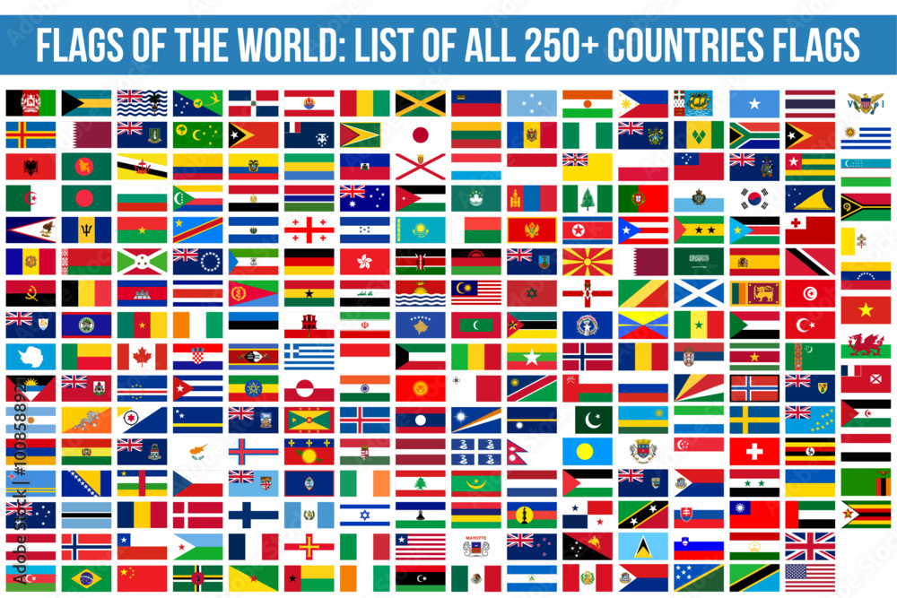World Flags Collection - Vector Files of All Country Flags, Perfect for ...