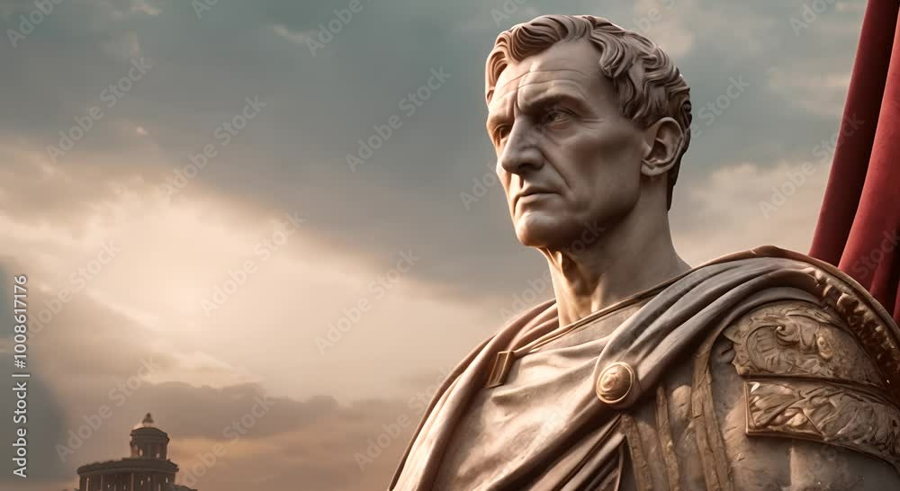 Gus Julius Caesar renowned Roman general statesman iconic historical ...