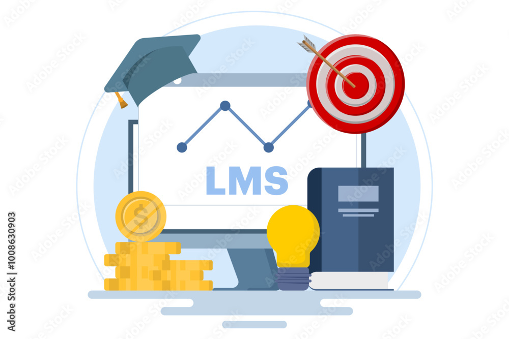 Concept of Learning Management System or LMS as online education ...