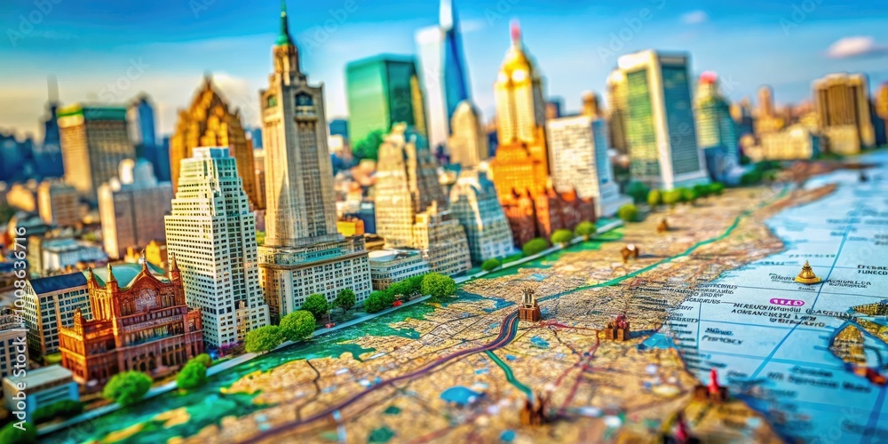 Philadelphia Highlighted on a Detailed Map of the United States with ...