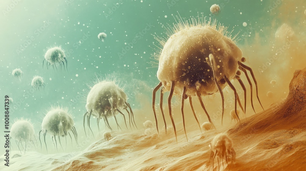 Photo & Art Print This infographic illustrates dust mites, detailing ...