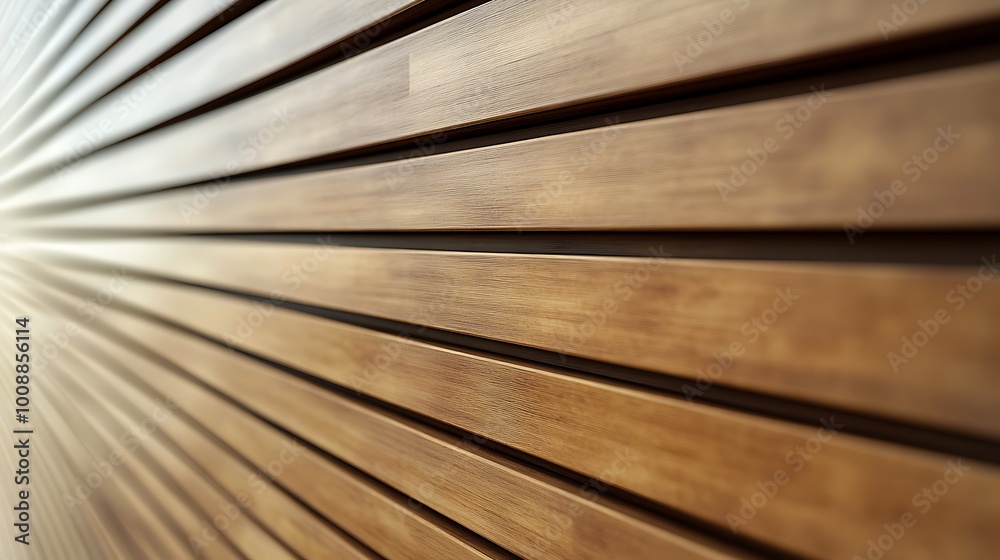 Wooden wall consisting of wooden horizontal slats. Texture of maple ...