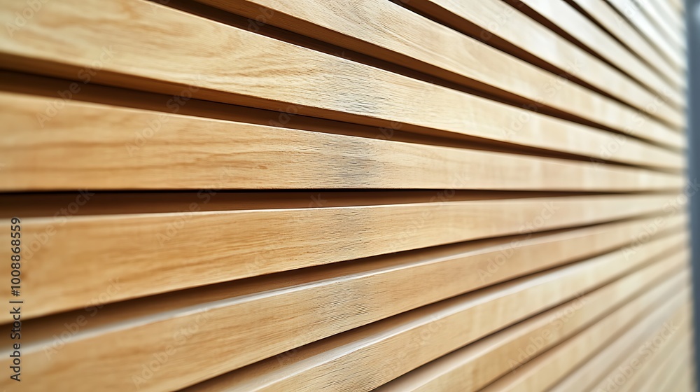 Wooden wall consisting of wooden horizontal slats. Texture of maple ...