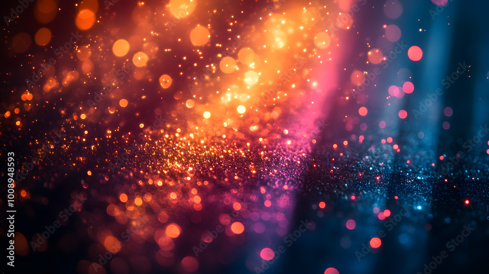 Colorful Film Grain Texture with Light Leaks and Lens Flares, Creating ...