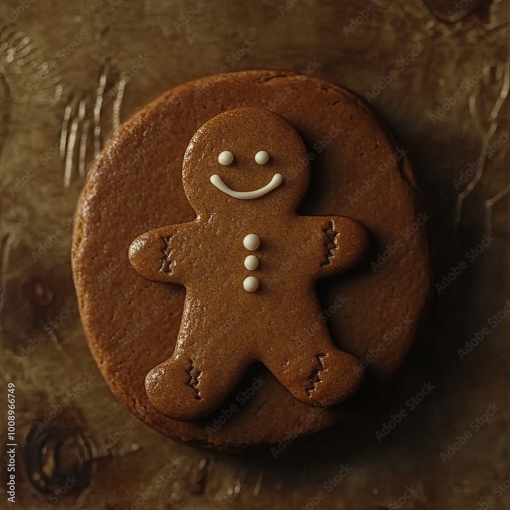 Little sweet ginger cookie macro.Beautiful hand made ginger cookie ...