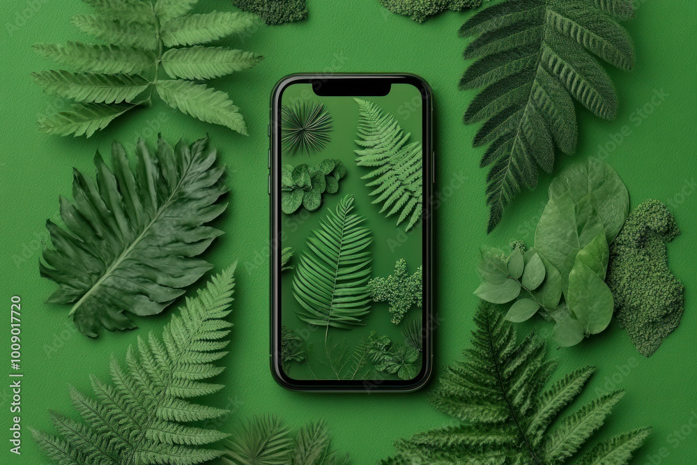 Person using a carbon tracker app to achieve net zero emissions goals ...