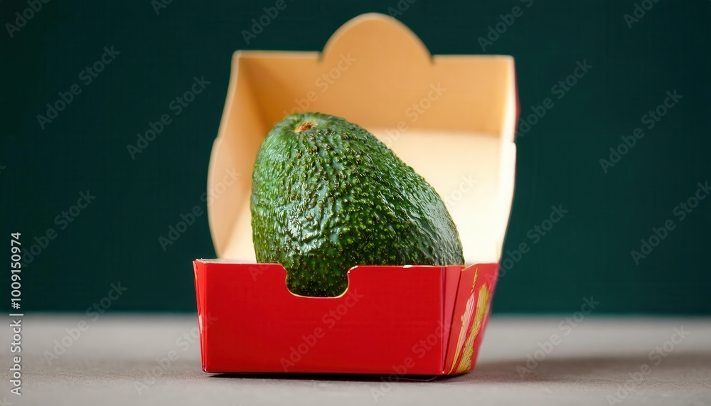 Creative Healthy Food Concept. Fresh Whole Avocado Placed in a Classic ...