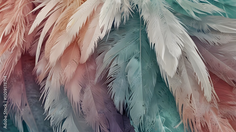 Image nature art of wings bird, Soft pastel detail of design, chicken ...