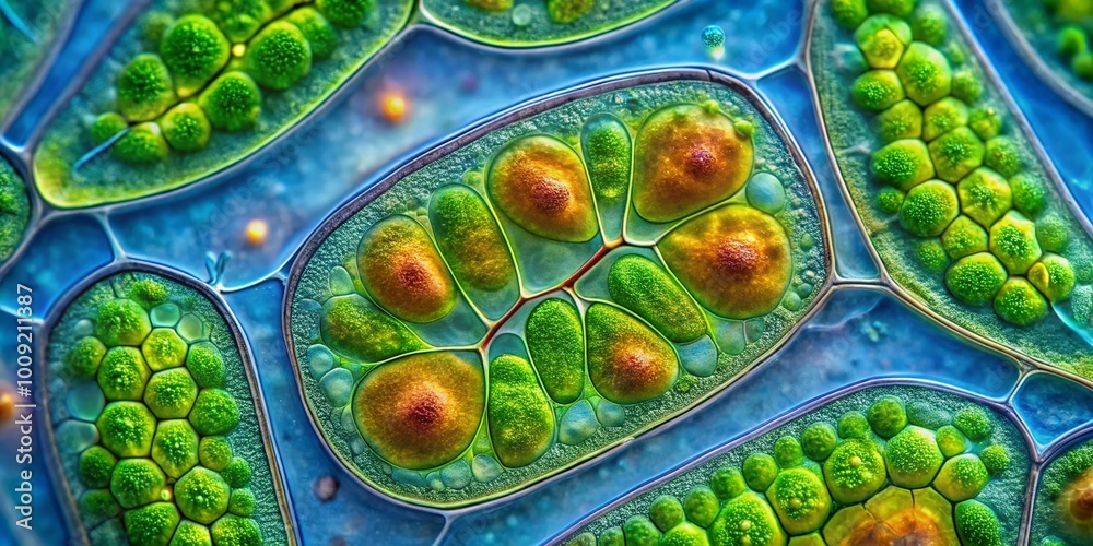Detailed Image of a Chloroplast Structure Highlighting Thylakoids and ...