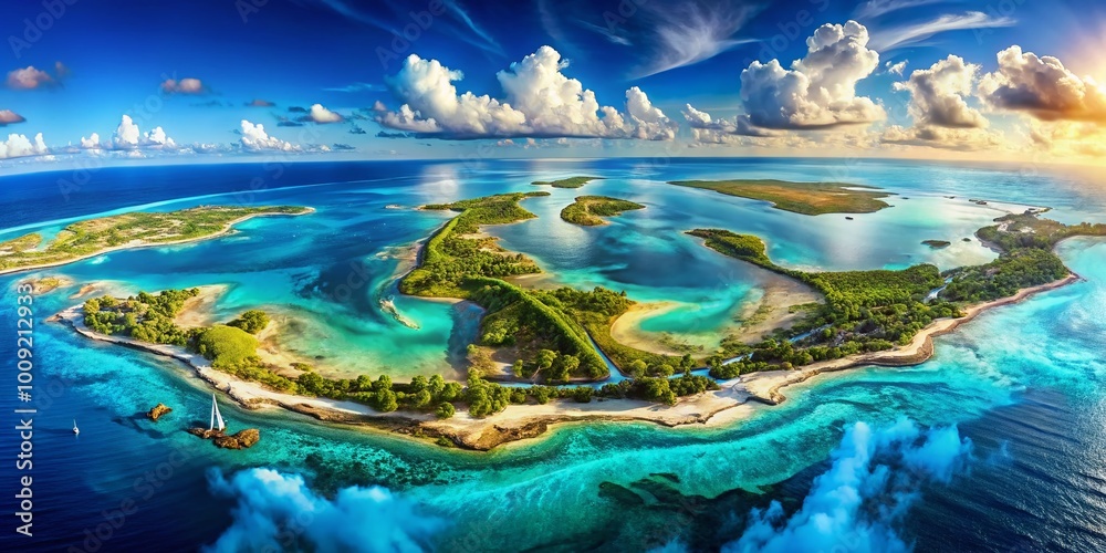 Detailed Map Highlighting the Beautiful Islands of the Bahamas in the ...