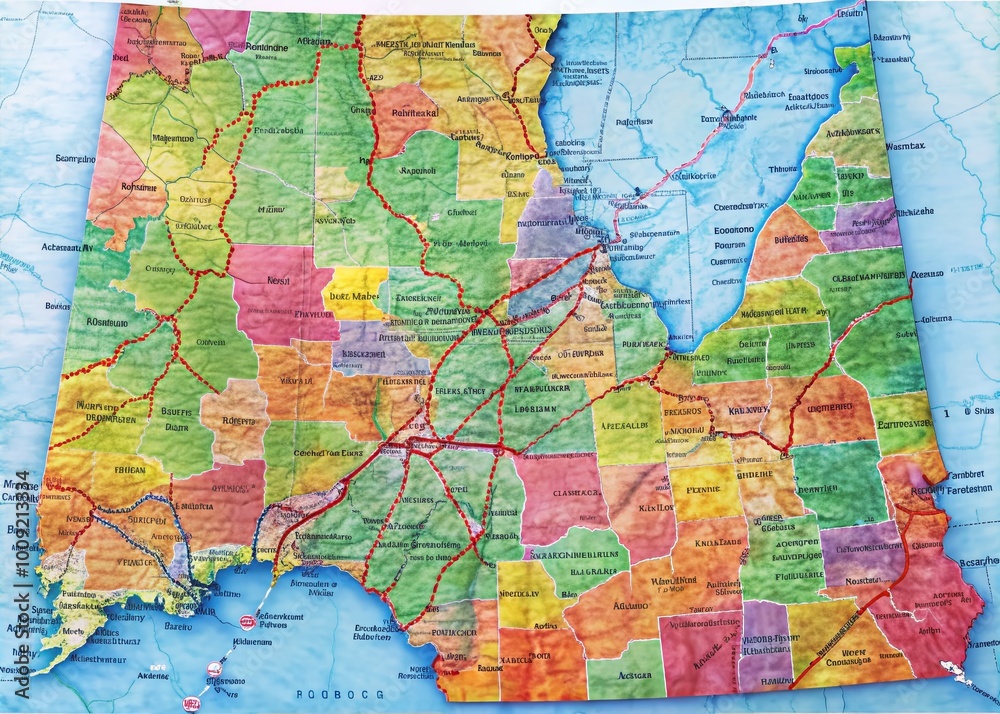 Detailed Map of Alabama Counties Highlighting Geographic Boundaries and Major Cities for ...