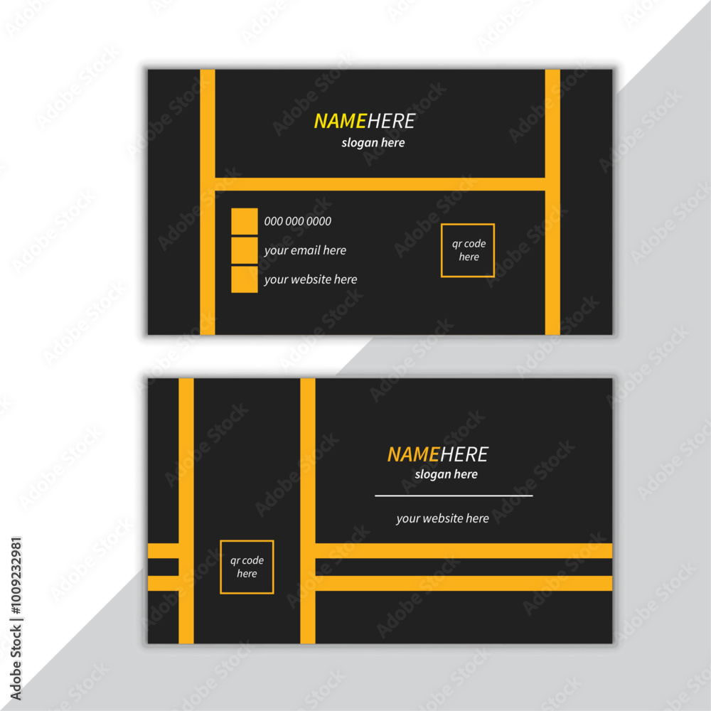 Business card design template, professional business card template ...