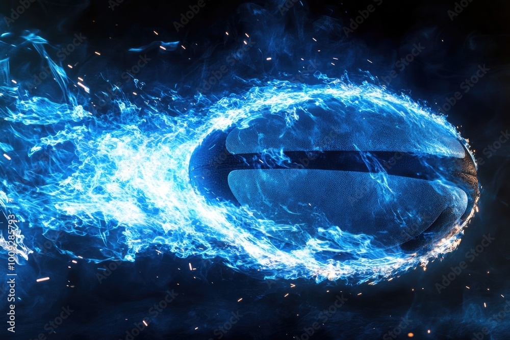 Blue Fireball Wallpaper