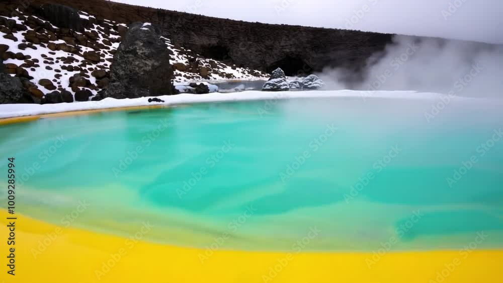 Capture the surreal sight of vibrant, colorful hot springs bubbling ...
