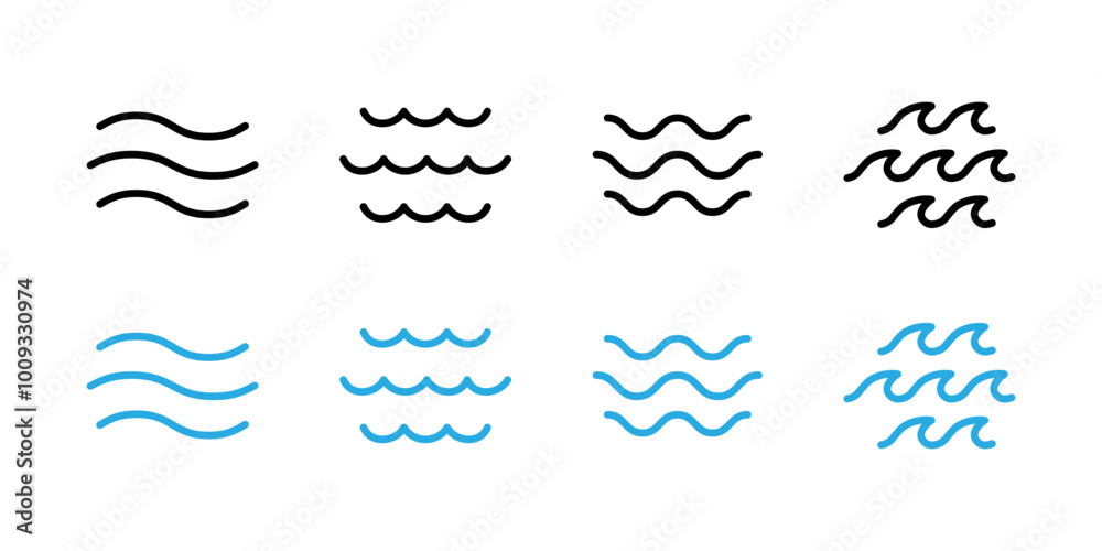 Poster Wave icon set – Wall Art | UkPosters