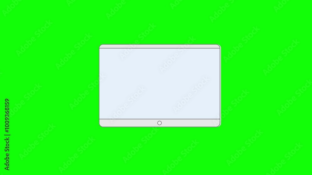 Dashboard template user panel with reports and data on green screen ...