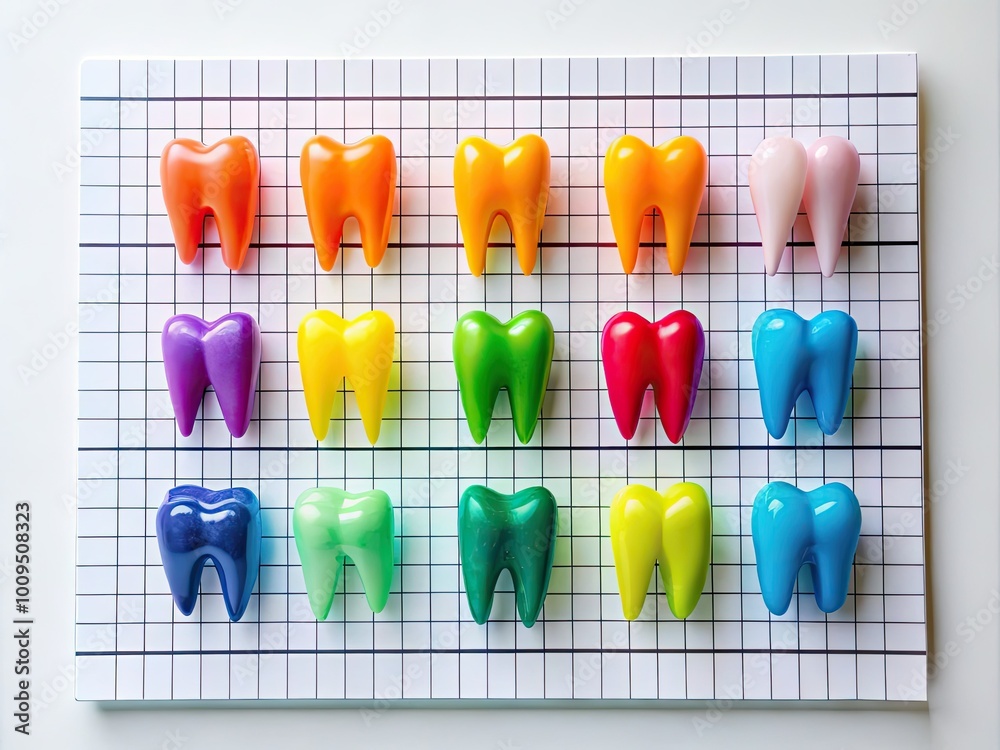 Bright and engaging printable tooth chart for kids to support dental ...