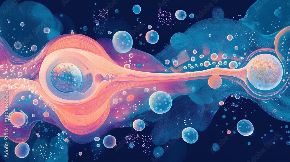 Photo & Art Print medical illustration featuring the IVF process and ...