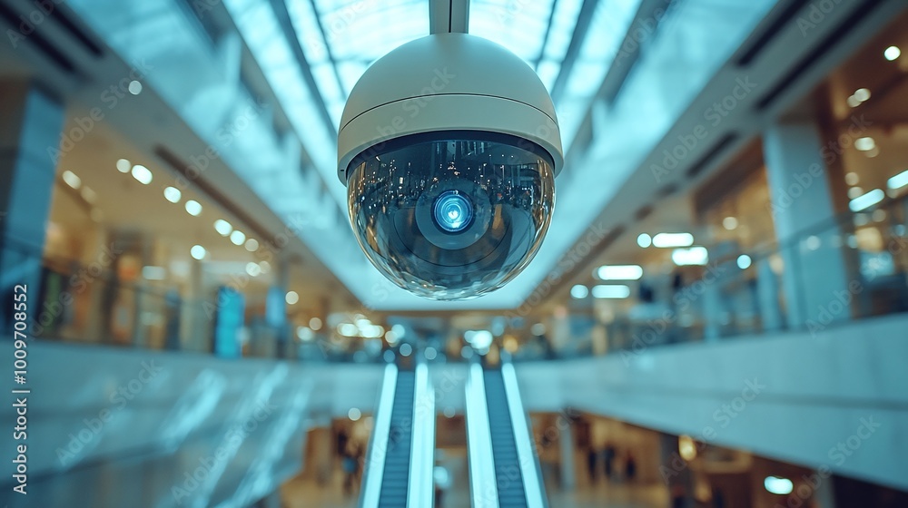 shopping mall surveillance camera for crime prevention and video ...