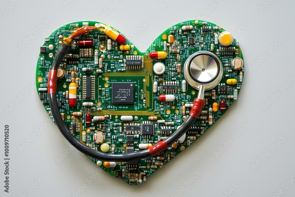 Innovative healthcare design combining electronic components into a ...